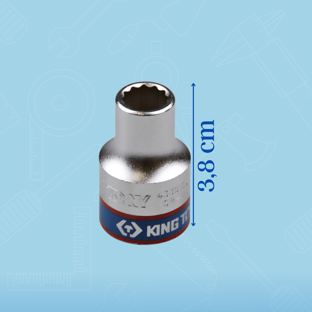Compre Soquete Estriado 1/2" x 10 mm KING TONY com preço baixo em nossa ...